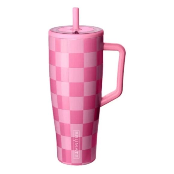 Dining | Brumateera X Krista Horton Pink Checkered Limited Edition 4 Oz ...